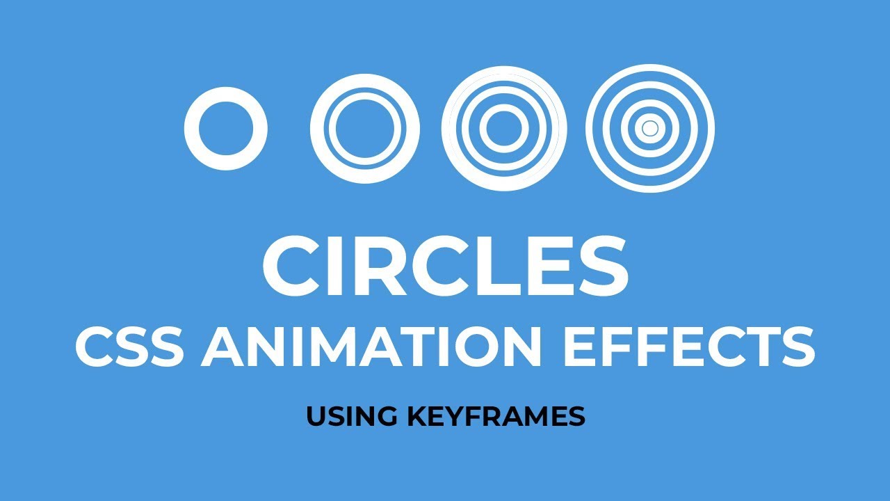 Circles CSS Animation Effects - Using Keyframes
