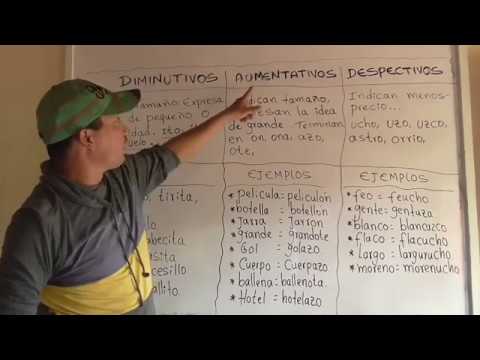 DIMINUTIVOS - AUMENTATIVOS Y DESPECTIVOS (EJEMPLOS 100% EXPLICADOS) Wilson te enseña