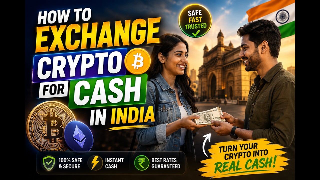 How to exchange crypto for cash in India