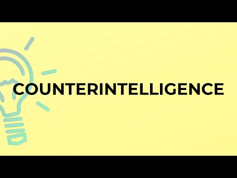 What is the meaning of the word COUNTERINTELLIGENCE?