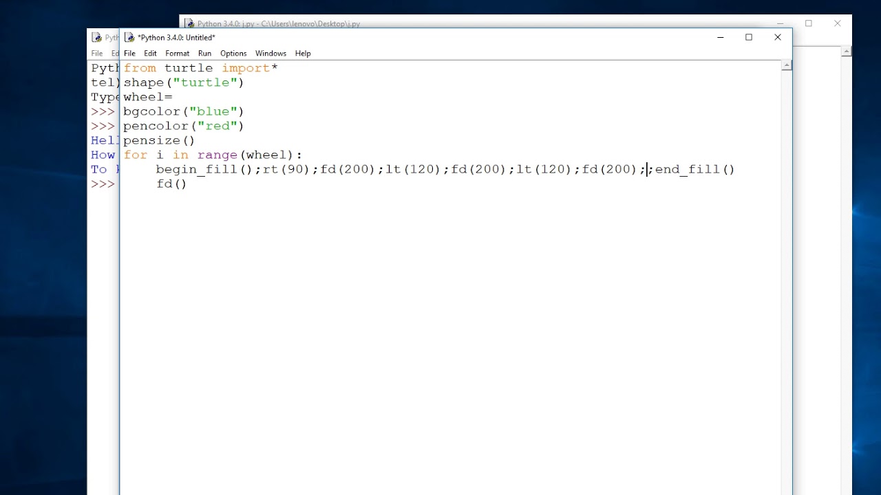 progaming  Python Turtle Tutorial How to Create Wheel