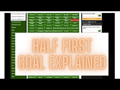 Half First Goal Explained- What does this betting option mean in Bet9ja