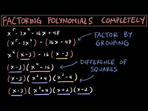 Factoring Polynomials Completely (9 Detailed Examples)