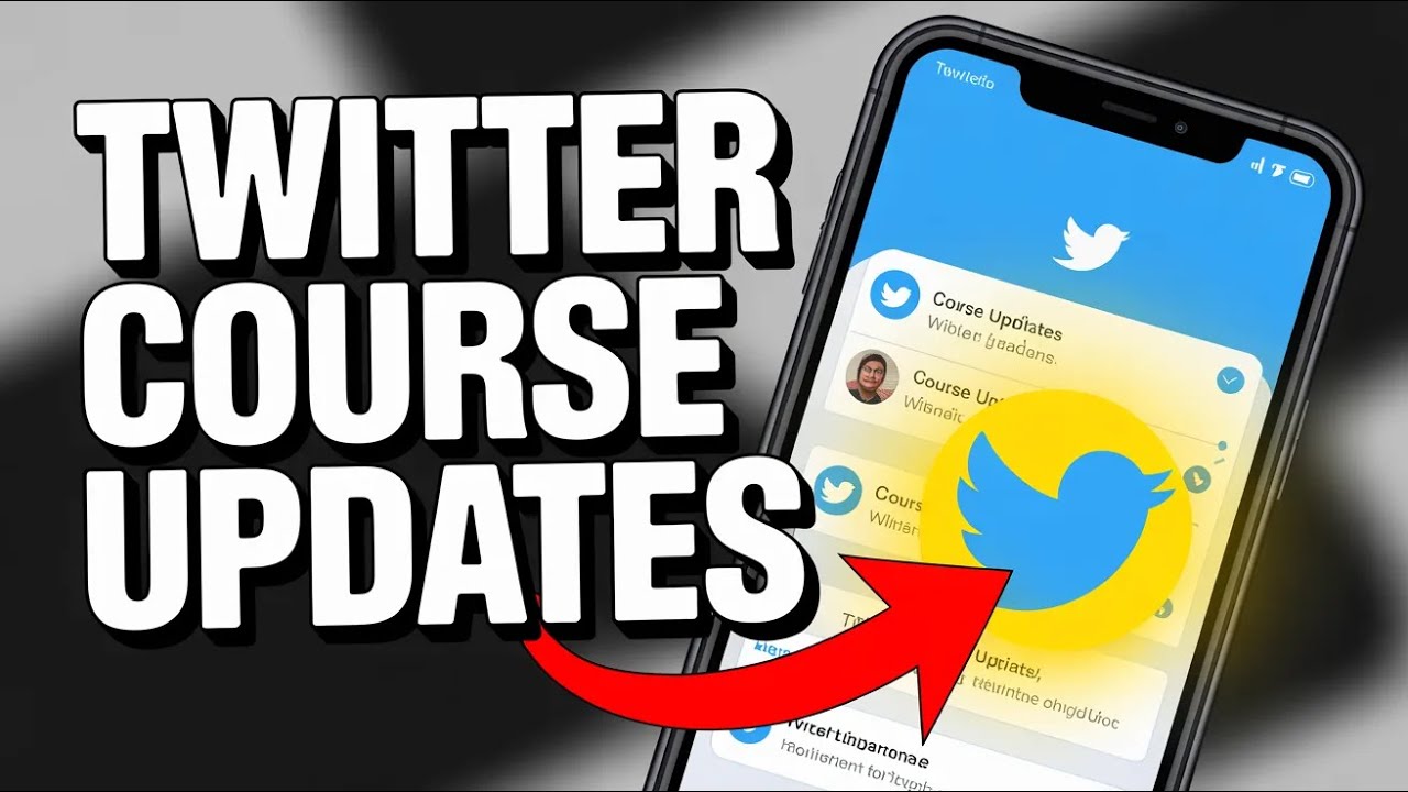 How to use Twitter for Course Updates - Easy Tutorial