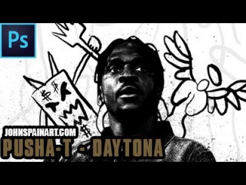 PUSHA-T – DAYTONA ALBUM COVER RE-DESIGN | John Spain Art