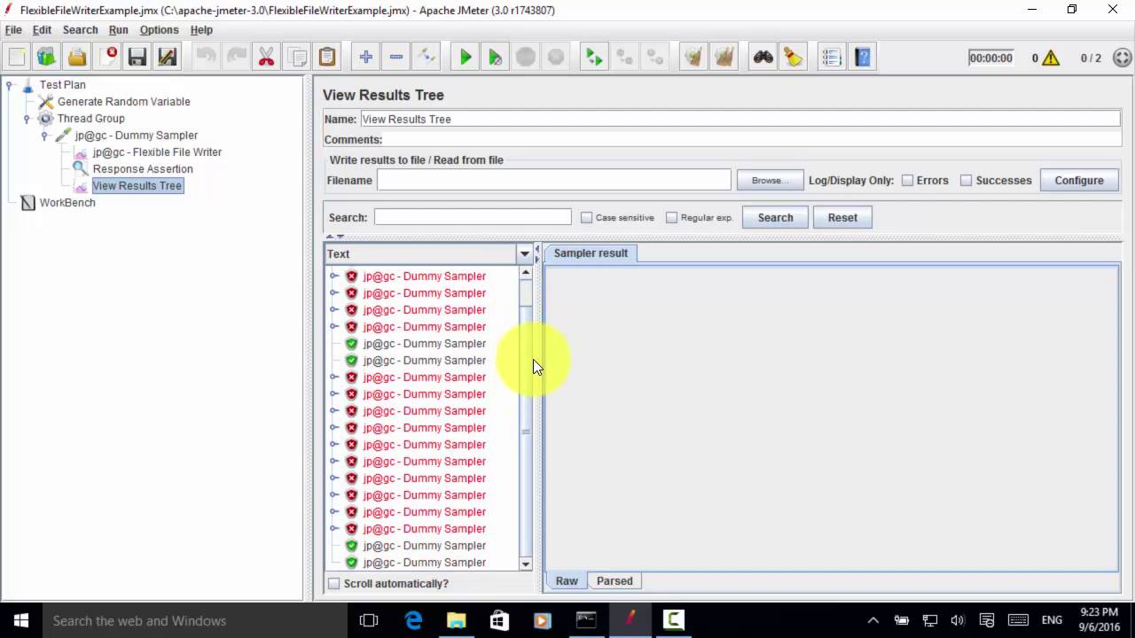 Apache JMeter Video Tutorial - Create Log with Flexible File Writer