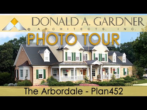Two-Story house plan with a charming farmhouse exterior | The Arbordale