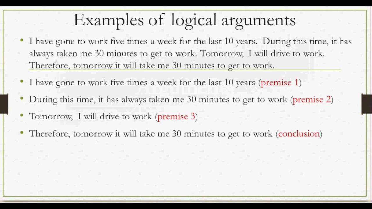 1.1 Arguments, Premises and Conclusions
