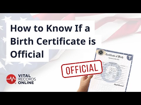 How to Know If a Birth Certificate is Official | Vital Records Online