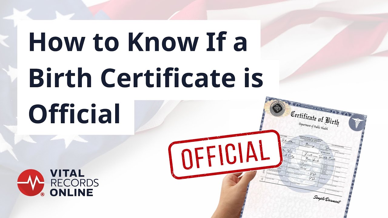 How to Know If a Birth Certificate is Official | Vital Records Online