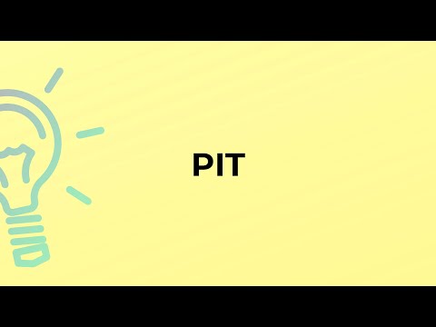 What is the meaning of the word PIT?