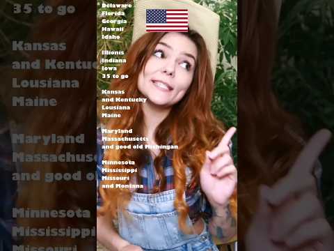 50 states that rhyme/ USA c:@loveyouroni2575 #america #USA #americanenglish #learnenglish #shorts