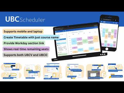 UBC Scheduler tutorial - create a perfect UBC timetable in minutes!