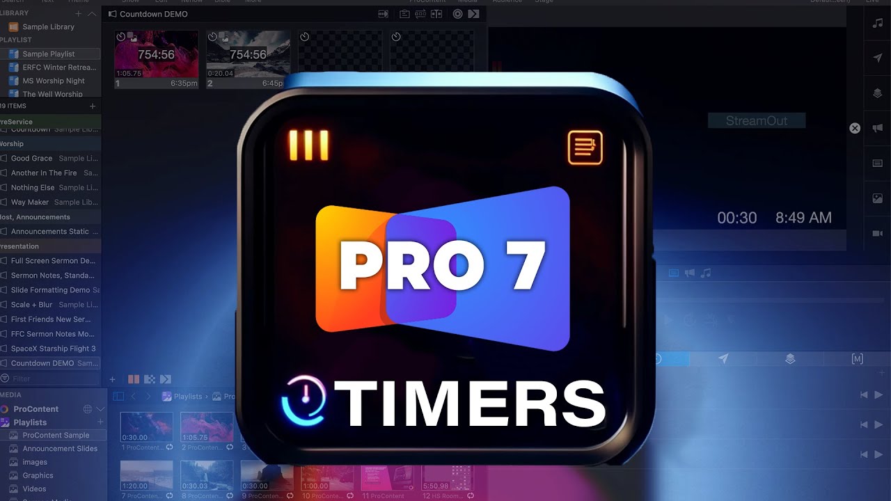 3 Timer types in ProPresenter 7 and Training to use them