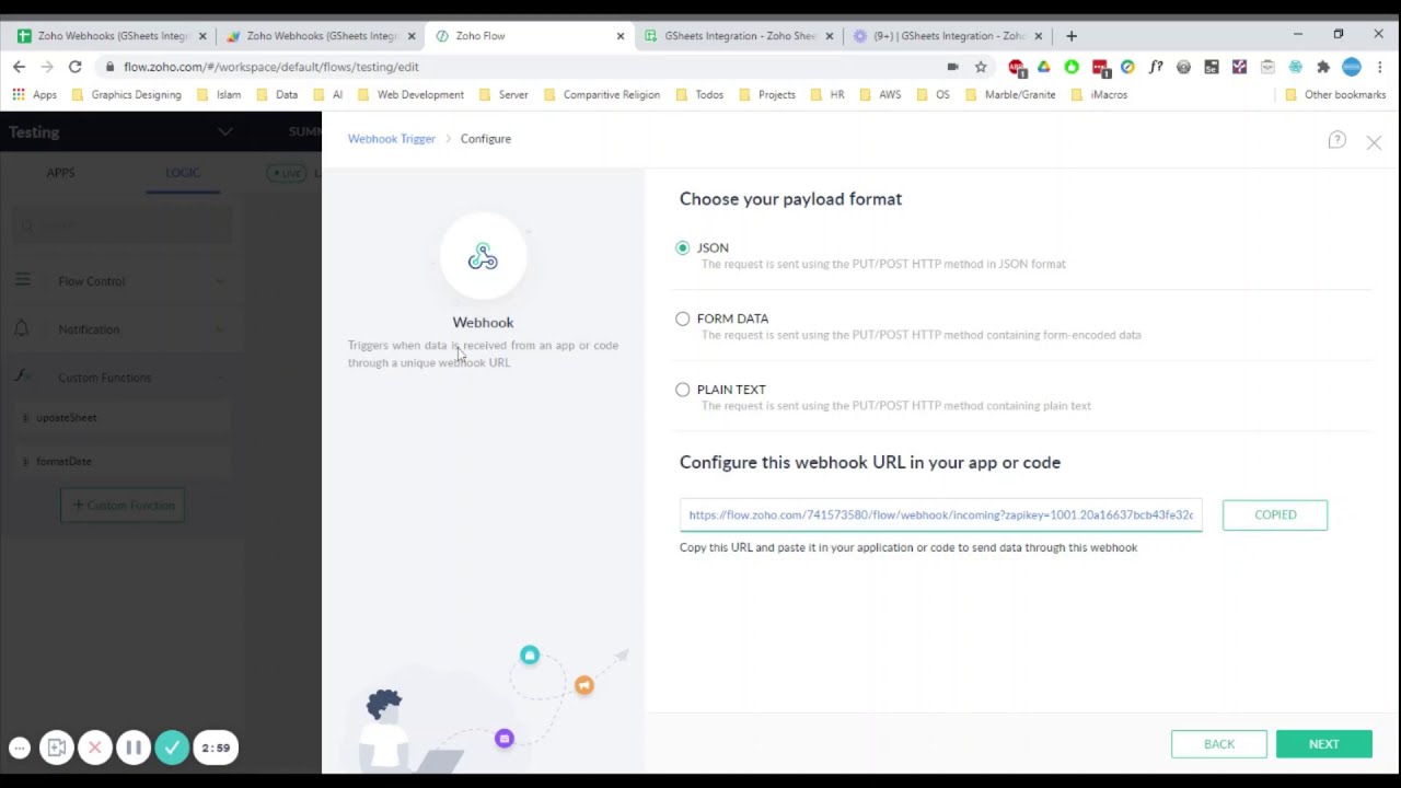 Google Sheets Integration with Zoho