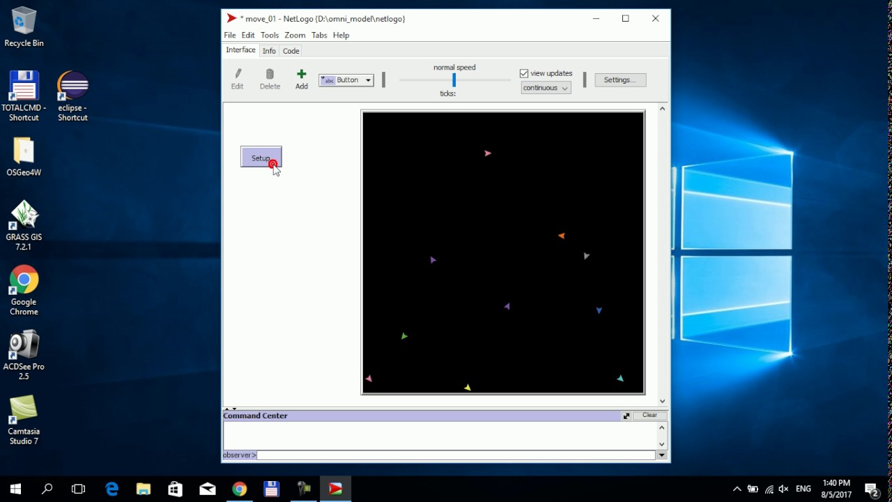 NetLogo basic coding I