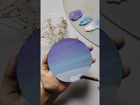 Paint on Round Cardboard