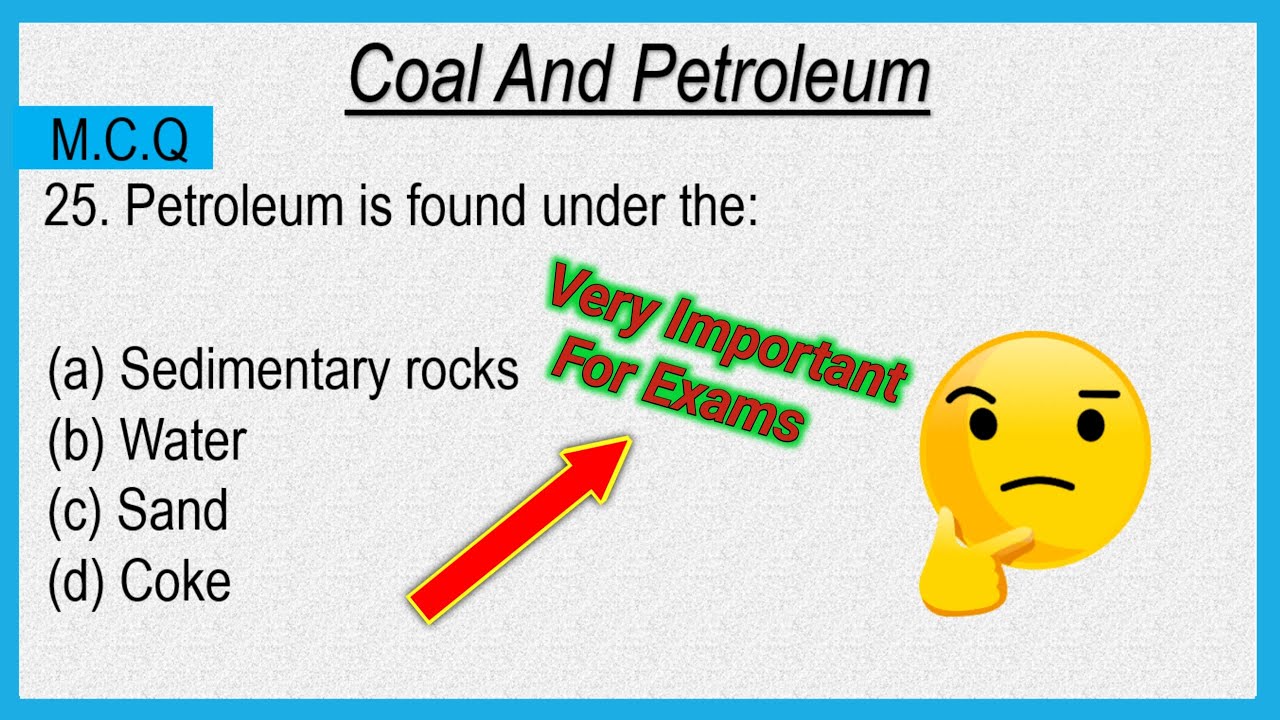 8th Class Science Chapter-5 Coal&Petroleum M.C..Q | True or False | Fill in the blanks | With Answer