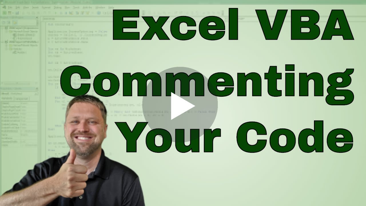 #4 Excel VBA Making Notes or Commenting Code
