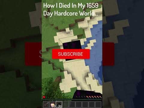 You WON'T BELIEVE How I DIED on my 1659 DAYS HARDCORE WORLD... #shorts
