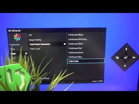 HP DreamColor Z32x – How to Use Test Pattern Generator