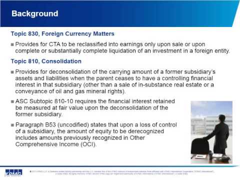 ASU 2013-05, Parent's Accounting for the Cumulative Translation Adjustment