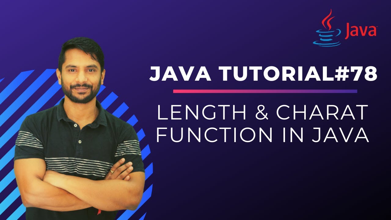 String Function in Java | Length Function | CharAt Function | In Hindi