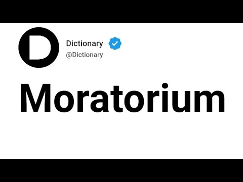 Moratorium Meaning In English