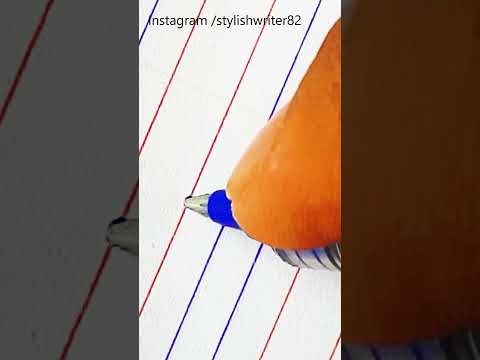 How to write big alphabet "P" | Learn print alphabets step by step in four line | #shorts