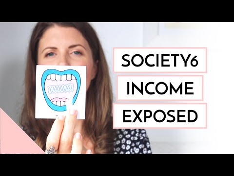 Society6 - How Much Money I Make (Passive Income Amount Exposed), Pros, Cons, and Tips.
