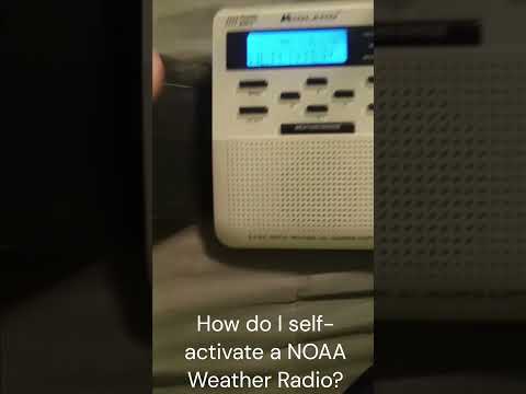 How do I self-activate a NOAA Weather Radio #radio