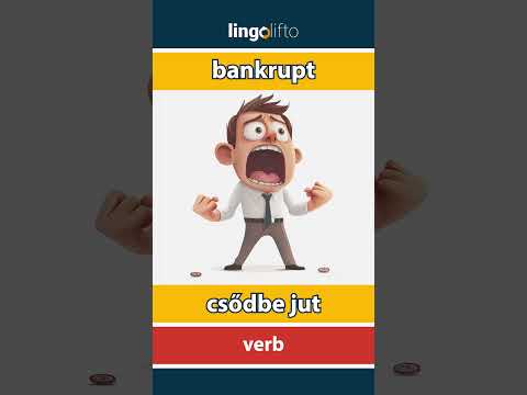 🇬🇧🇭🇺 bankrupt - csődbe jut : learn English : tanuljunk angolul : vocabulary builder