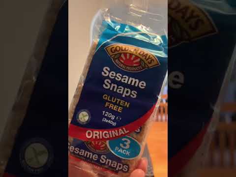 Opening And Dropping Sesame Snaps #shorts #sesame #snack