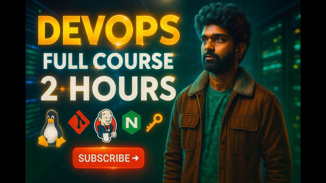 DevOps Full Course for Beginners [2 Hours] – Linux, Git, Jenkins, Nginx, SSH & Networking
