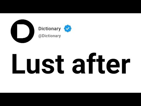 Lust after Meaning In English