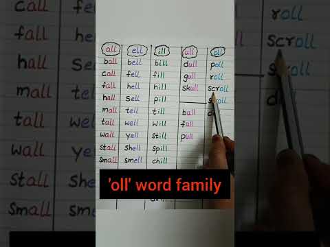 'oll' word family #shorts #levelupphonics