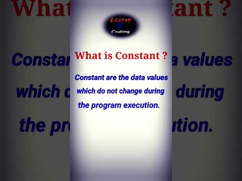 What is Constant in C || Legend Coding #programmingclass #computerscience #advancedprogramming