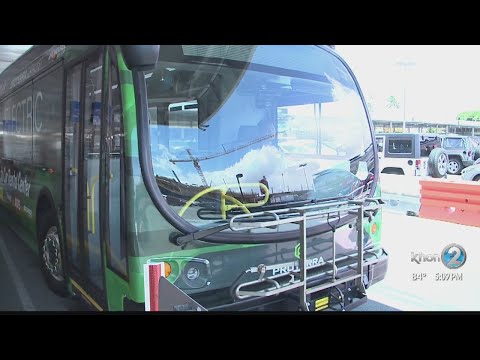 Two new rental-car shuttles being tested at Honolulu's airport