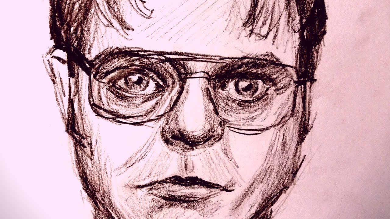 How To Draw Dwight Schrute (The Office) | 2020