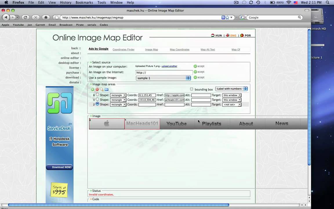 Online Image Map Editor