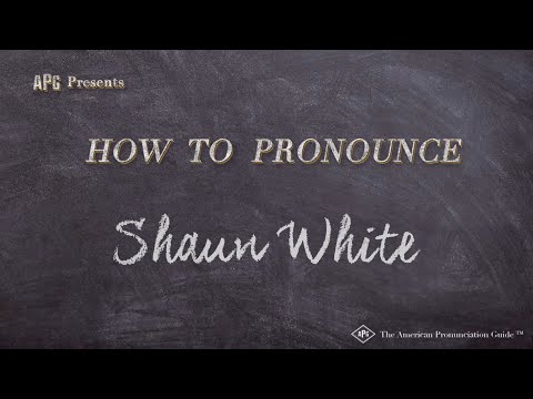 How to Pronounce Shaun White (Real Life Examples!)