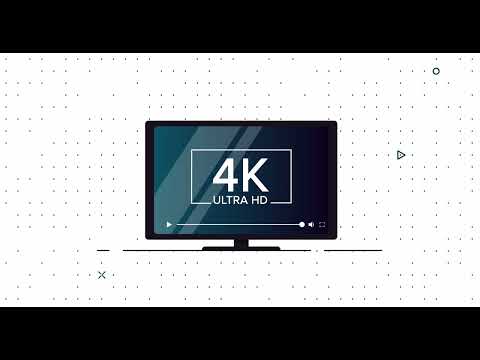 Monitor of computer isolated on the white background. 4K video, hd, animated background
