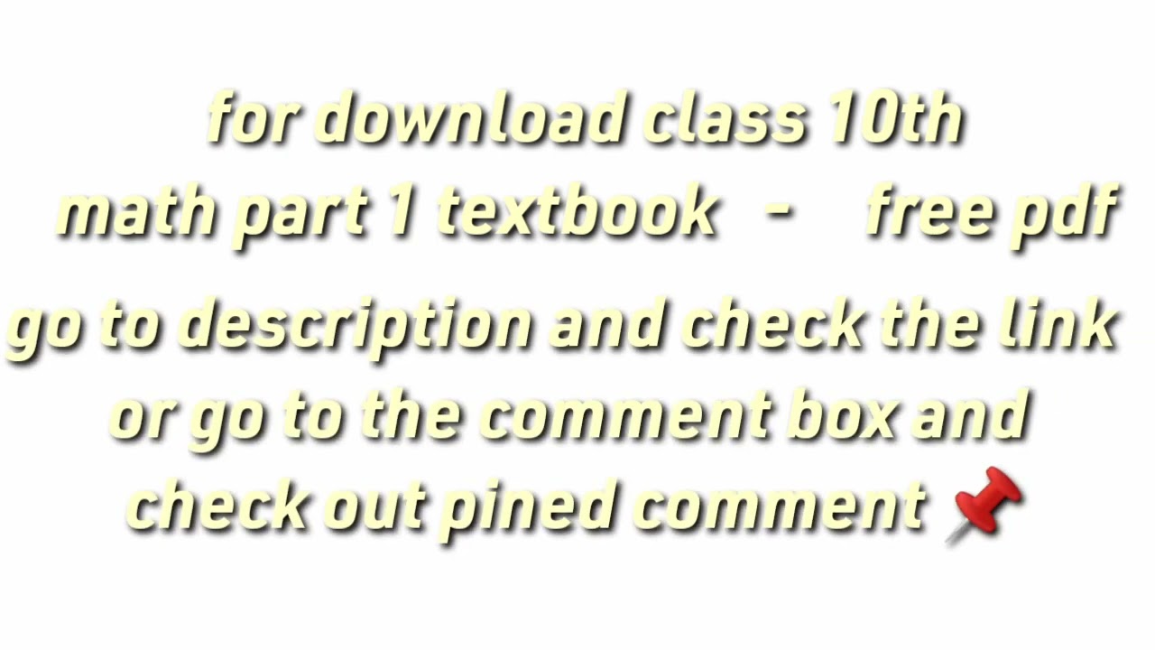 for download class 10th math part 1 textbook pdf free of cost see the video #10th #trending #top10