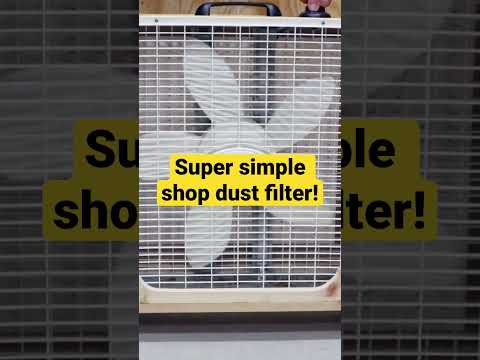 Cheap and easy shop dust filter solution! #workshop #dust #filter