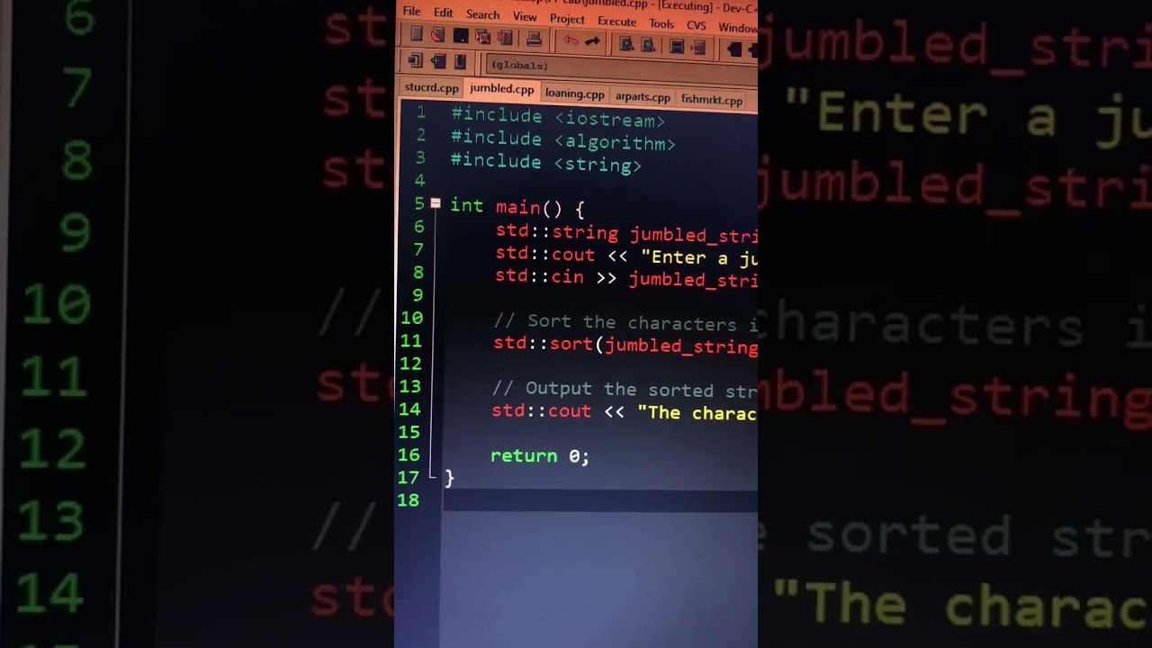 jumbled string c++#coders #codelife #codingninja #codemasters #coding #codinglife #code #coders