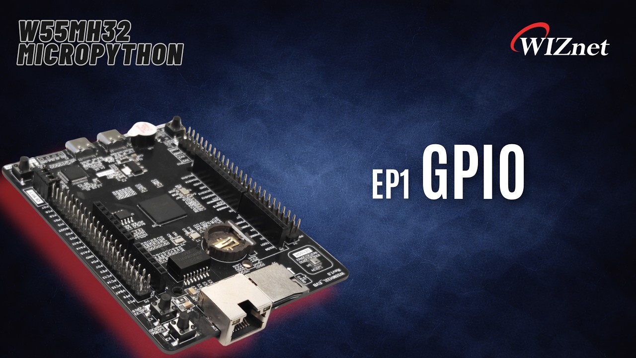 EP1 MicroPython Tutorial: GPIO Input & Output (Button Control) #iot #gpio #micropython #ethernet