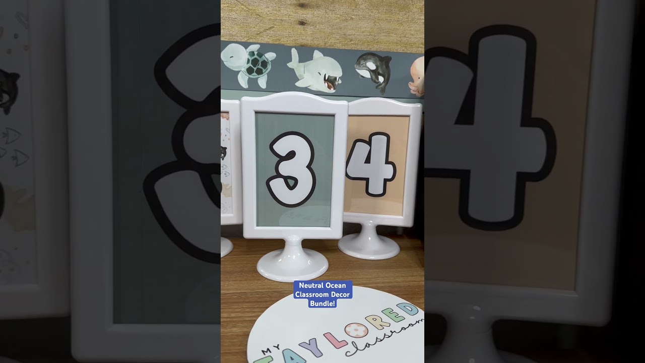 Neutral Ocean Classroom Decor Bundle!