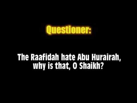 Why Do The Rafidah Shia Hate Abu Hurairah? – Shaykh Albani | ASWJAudio ...