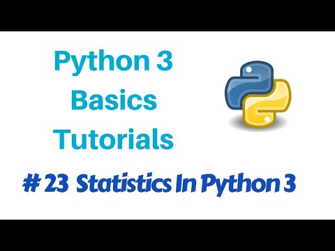 Programming in Python 3 - Statiscal Operations(Mean,Median,variance)etc