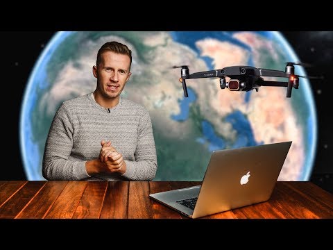 AWESOME PLANET EARTH MAP ZOOM EFFECT WITH YOUR DRONE FOOTAGE!